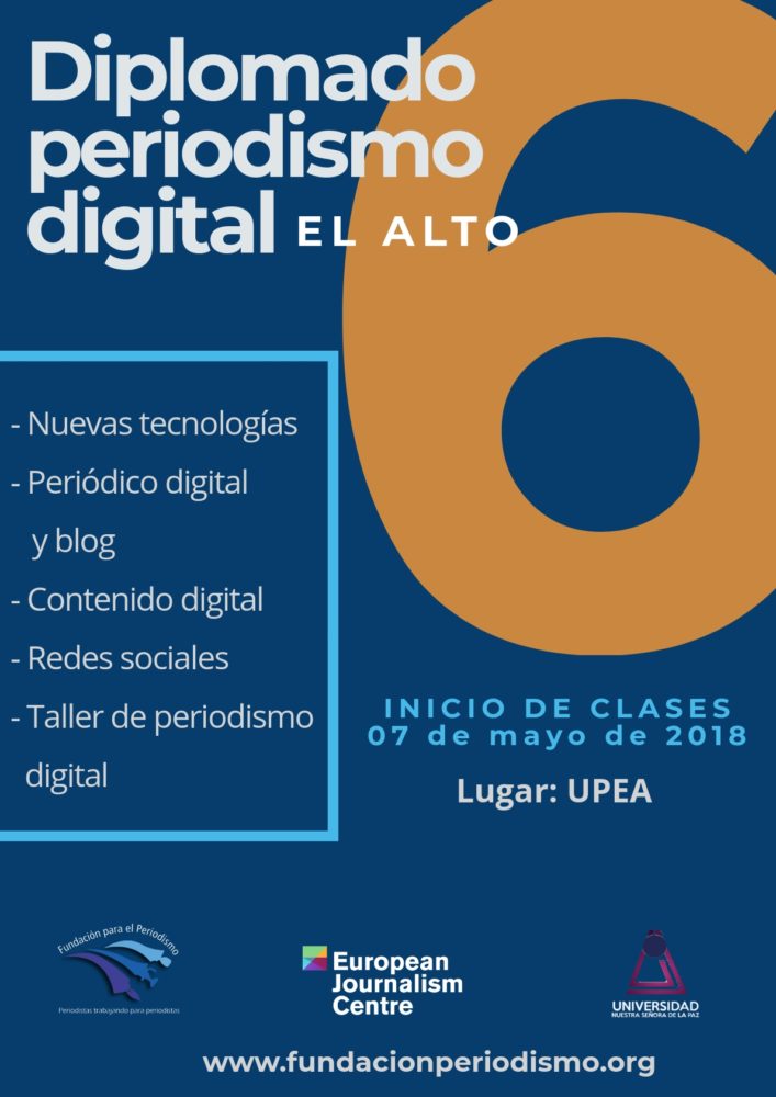 Periodismo Digital en El Alto 2018 - Fundación para el Periodismo